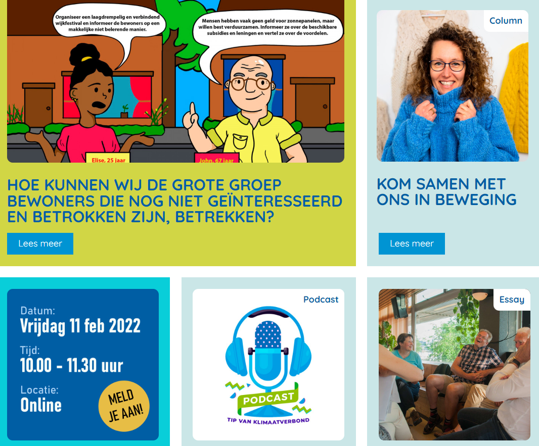 Online magazine halte 1: Energietransitie met de wijk - Klimaatverbond ...